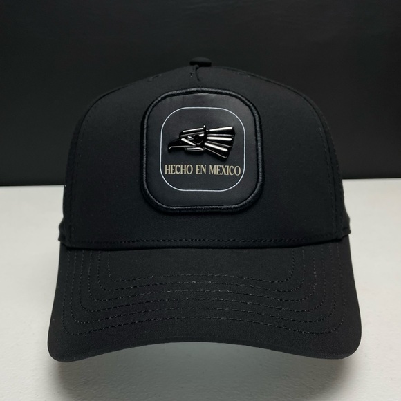Accessories | Hecho En Mexico Eagle Logo Baseball Cap Black Laser Cut ...